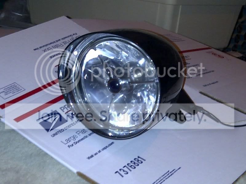 adjure sunset 5 3/4 black headlight w tribar headlight - Harley ...