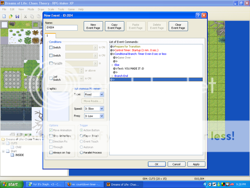 countdown timer - RPG Maker XP Forum - Neoseeker Forums