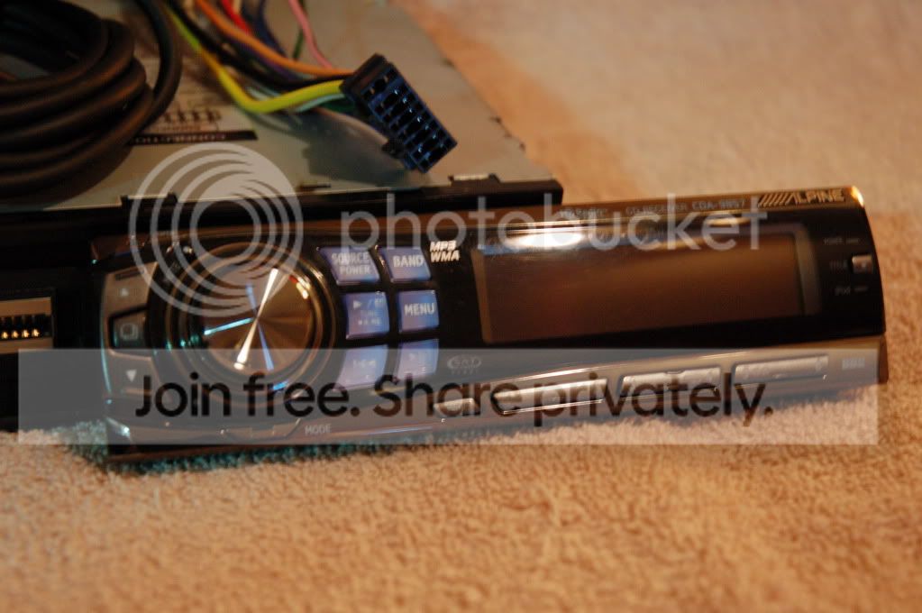 FS - ALPINE CDA-9857 with iPod cable, Single DIN - Connecticut | VW ...