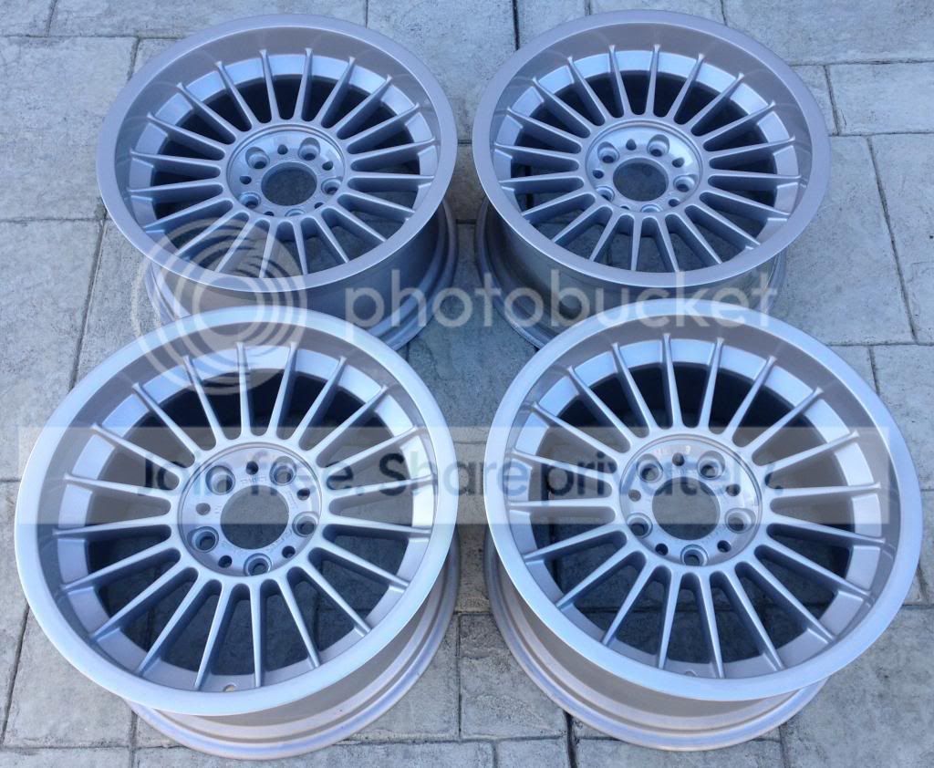 Rare Authentic 17" Alpina Classic Wheels Staggered 17x8.5 ET12 17x9.5 ET24
